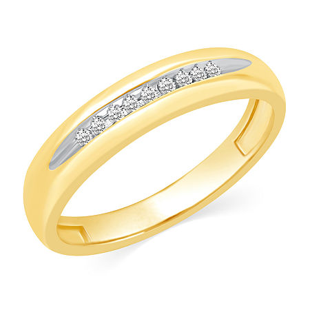 Click here for Womens Natural White Diamond 10K Gold Wedding Band... prices