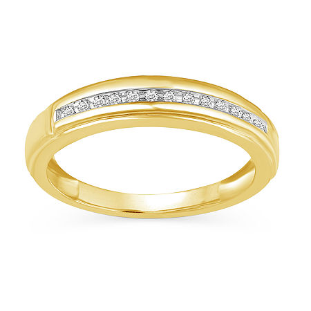 Click here for Womens Natural White Diamond 10K Gold Wedding Band... prices