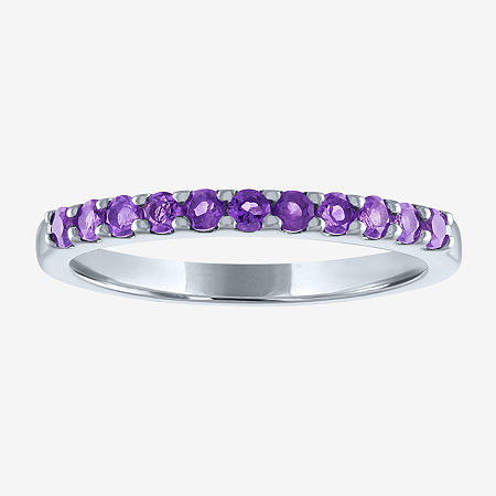 Click here for Gemstone Sterling Silver Stackable Ring  9  Amethy... prices