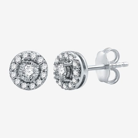 Click here for 3/8 CT. T.W. Natural White Diamond 10K Gold 7.2mm... prices
