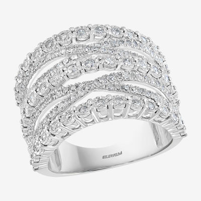 Effy 1 CT. T.W. Natural Diamond Sterling Silver Crossover Band - JCPenney