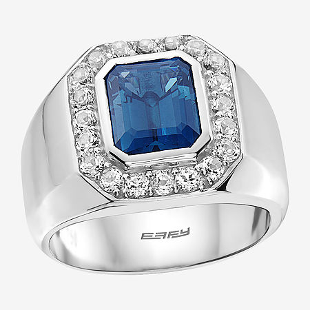 Click here for Effy Mens Genuine Blue & White Topaz Sterling Silv... prices