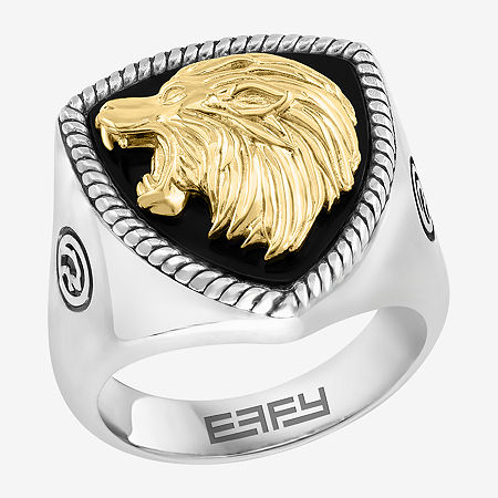 Click here for Effy Mens Genuine Black Onyx Sterling Silver Lion... prices