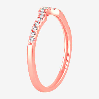 2MM 1/8 CT.T.W. Natural Diamond 10K Gold Wedding Band - JCPenney