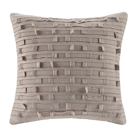 Closeout! Ink+Ivy Kerala Decorative Pillow  20 x 20 - Taupe