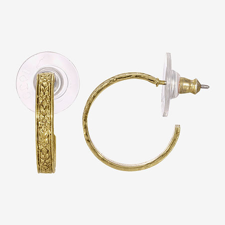 Click here for 1928 Gold Tone Womens 19mm Hoop Earrings  One Size... prices