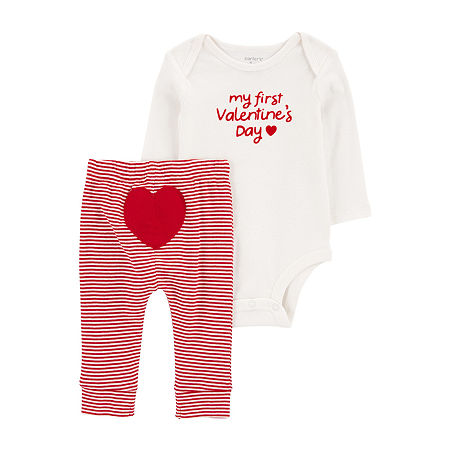 Click here for Carters First Valentines Day Baby Unisex 2-pc. Pan... prices