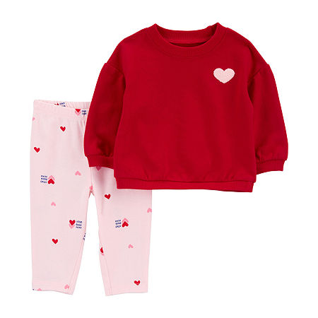 Click here for Carters Baby Girls 2-pc. Pant Set  Newborn  Red prices