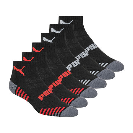 Click here for PUMA Mens Multi-Pack 6 Pair Quarter Ankle Socks  1... prices