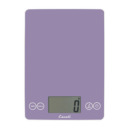 Escali Arti Classic Up to 15lbs. Glass Digital Kitchen Scale and 50 larger Display - Violet