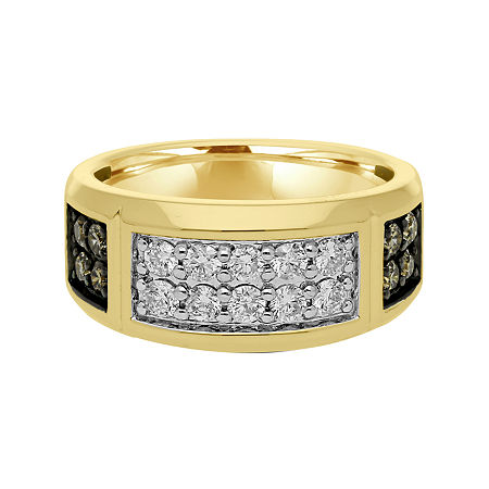 Click here for Mens 1 CT. T.W. Natural White Diamond 10K Gold Fas... prices