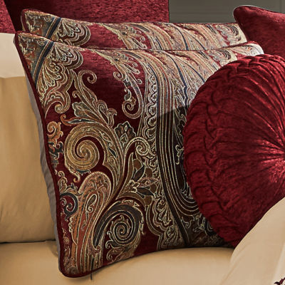 Queen Street Georgia 4-pc. Damask + Scroll Comforter Set, Color: Red ...
