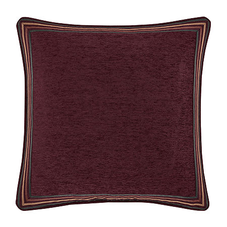 J Queen New York Garnet Sham  European - Red