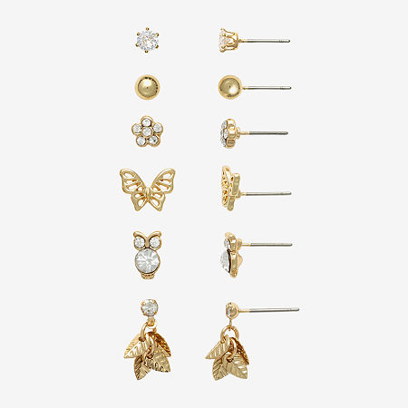Click here for Mixit Womens Cubic Zirconia Butterfly Flower Hypoa... prices
