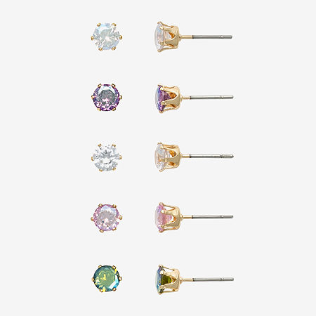 Click here for Mixit Womens Hypoallergenic 5 Pair Earring Set  On... prices