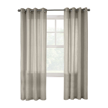 Click here for Limbourg Grommet Top Sheer Single Curtain Panel  O... prices