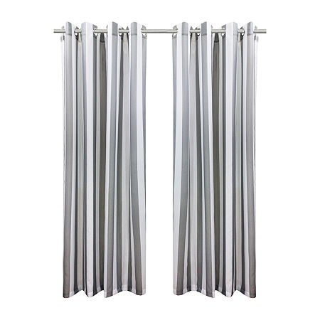 Click here for Seascapes Stripe Grommet Top Light-Filtering Set o... prices