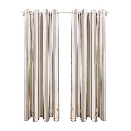 Click here for Seascapes Stripe Grommet Top Light-Filtering Set o... prices