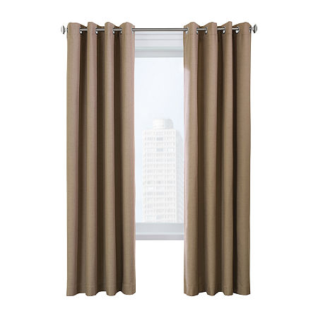Thermaplus(tm) Ventura Grommet Curtain Panel Pair - 52 Width