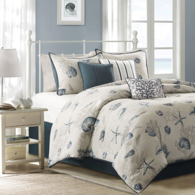 Madison Park Nantucket Coastal 7-pc. Cotton Printed Comforter Set ...