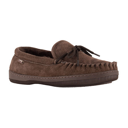 Click here for Lamo Mens Moccasin Slippers  7  Brown prices
