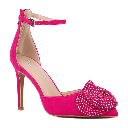 Click here for Womens Mandell- Ankle Strap- Flower Decor- Pointy... prices