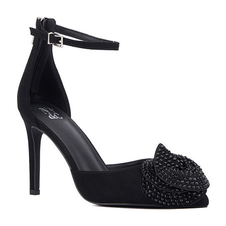 Click here for Womens Mandell- Ankle Strap- Flower Decor- Pointy... prices
