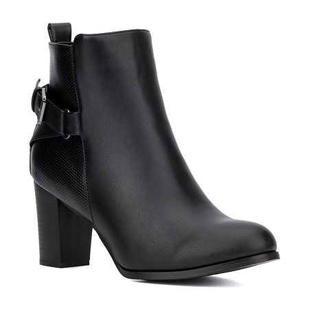 Click here for New York & Company Womens Andra Stacked Heel Booti... prices