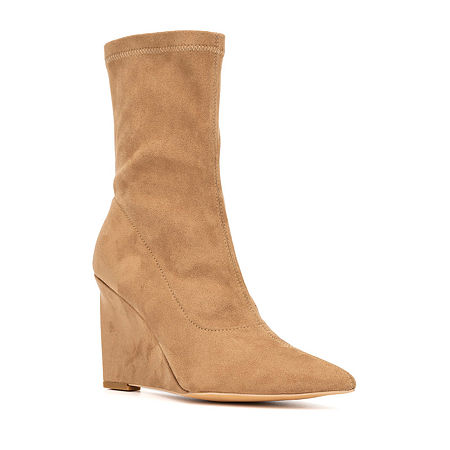 Click here for New York & Company Womens Odette Wedge Heel Bootie... prices