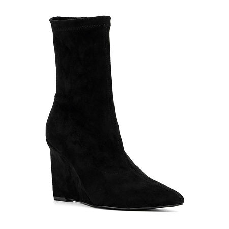Click here for New York & Company Womens Odette Wedge Heel Bootie... prices