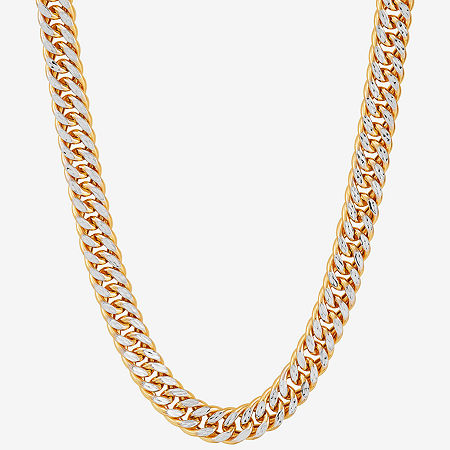 Click here for Mens 14K Gold 24 Inch Curb Chain Necklace  One Siz... prices