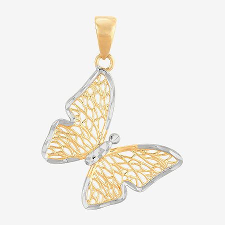 Click here for Womens 14K Gold Butterfly Pendant  One Size prices