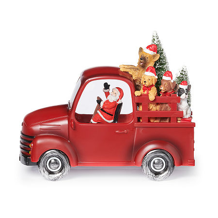 Click here for Roman 7.75 Lighted Truck With Dogs Lighted Christm... prices