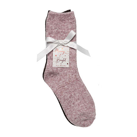 Click here for Luxury Cozy Waffle Womens 2 Pair Crew Socks  9-11... prices