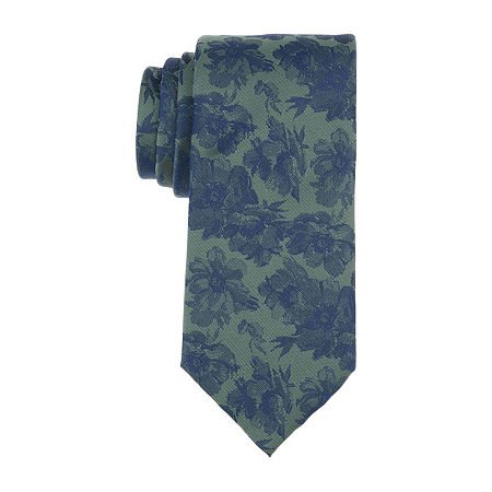 Click here for J. Ferrar Hallett Floral Tie  One Size  Green prices