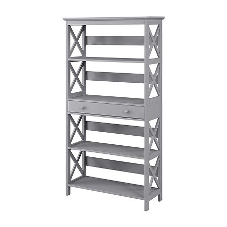 Click here for Oxford 5-Shelf Bookcase  One Size  Gray prices