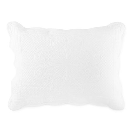 Click here for Hudson & Main Audrey Pillow Sham  One Size  White prices