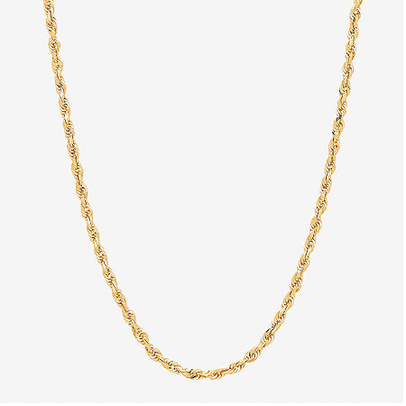 Click here for Womens 10K Gold 20 Inch Rope Chain Necklace  One S... prices