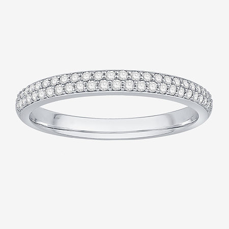 Click here for Micro Pave Womens 2MM 1/4 CT. T.W. Natural White D... prices