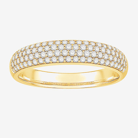 Click here for Micro Pave Womens 4MM 1/2 CT. T.W. Natural White D... prices