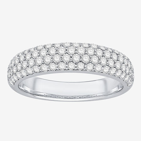 Click here for Micro Pave Womens 4MM 1 CT. T.W. Natural White Dia... prices