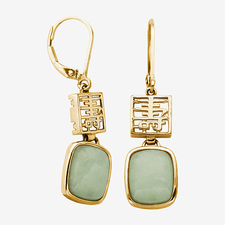 Click here for Longevity Womens Genuine Green Jade 18K Gold Over... prices