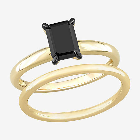 Click here for Womens 1 CT. Natural Black Diamond 14K Gold Solita... prices