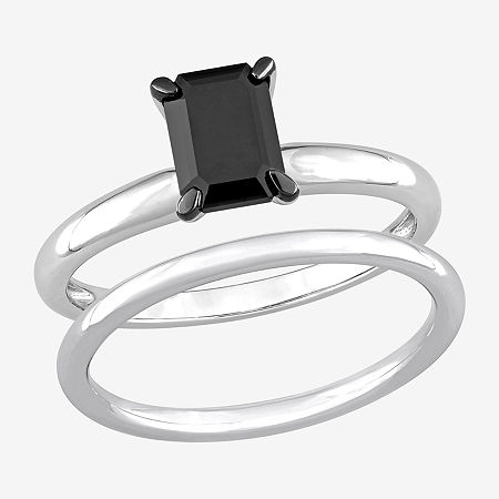 Click here for Womens 1 CT. Natural Black Diamond 14K White Gold... prices