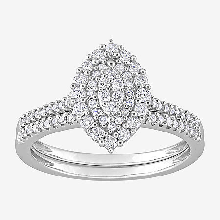 Click here for Womens 1/2 CT. T.W. Natural White Diamond 10K Whit... prices