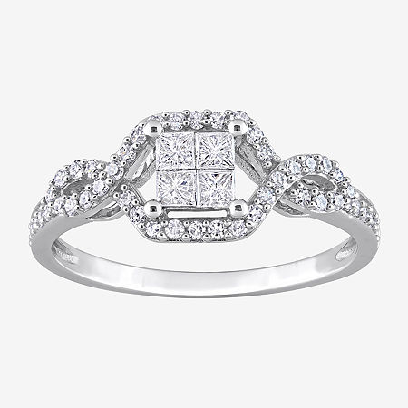 Click here for Womens 1/2 CT. T.W. Natural White Diamond 10K Whit... prices