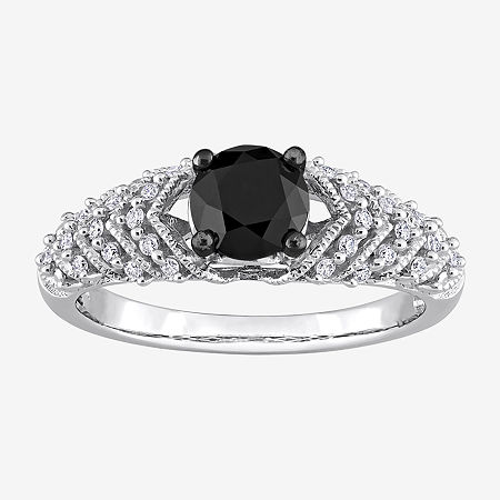 Click here for Womens 7/8 CT. T.W. Natural Black Diamond 14K Whit... prices
