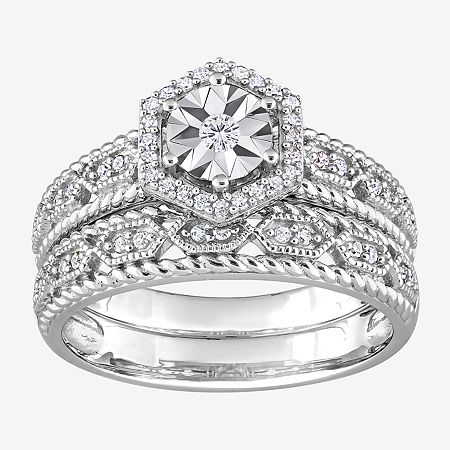 Click here for Womens 1/4 CT. T.W. Natural White Diamond Sterling... prices