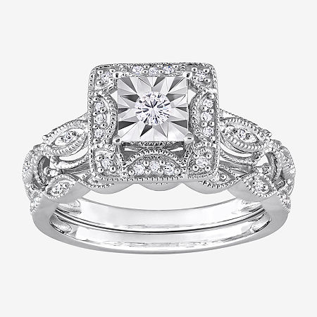 Click here for Womens 1/5 CT. Natural White Diamond Sterling Silv... prices