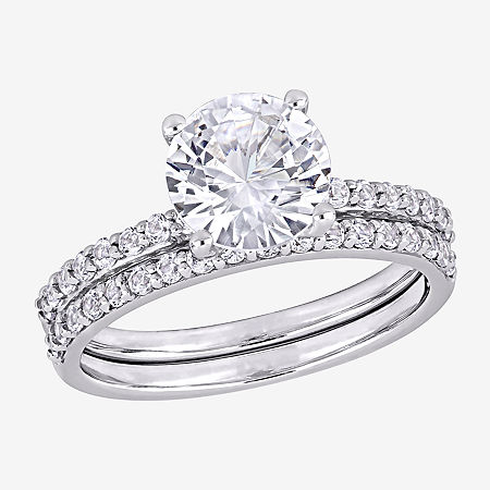 Click here for Womens Lab Created White Sapphire 10K White Gold R... prices